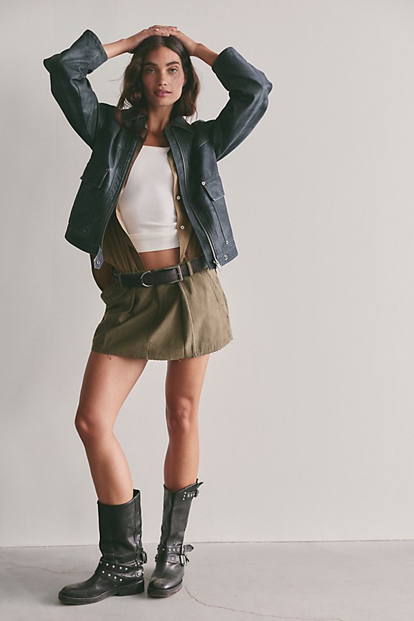 FREE PEOPLE Free People Riverfront Surplus Mini Skirt